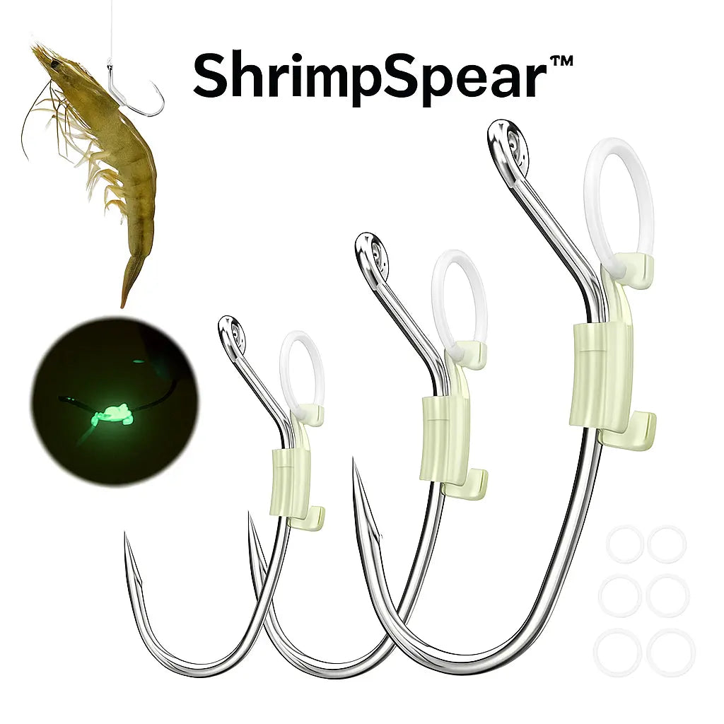 ShrimpSpear™ Luminous Shrimp Hook – High-Strength Saltwater ...
